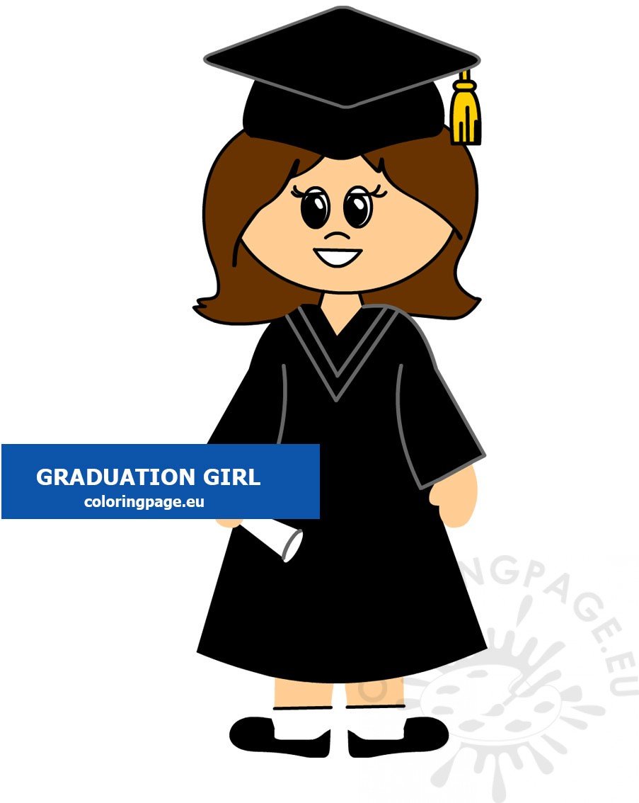 Graduation ClipArt - Doodle Girls Graduating - School ClipArt - Diploma ...