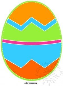Easter Egg clip art | Coloring Page