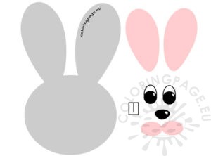 Bunny cut and paste | Coloring Page