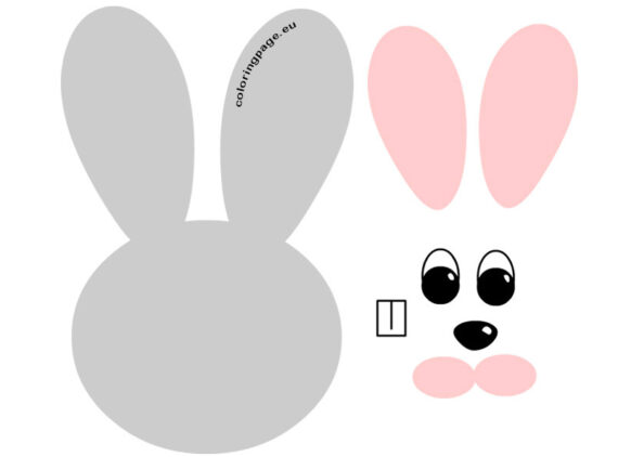Bunny cut and paste | Coloring Page