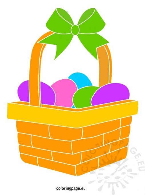 Easter Egg Basket | Coloring Page