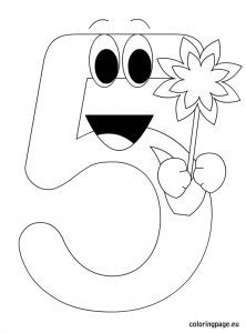 Number five coloring page | Coloring Page