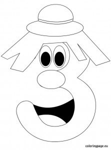 Number three coloring page | Coloring Page