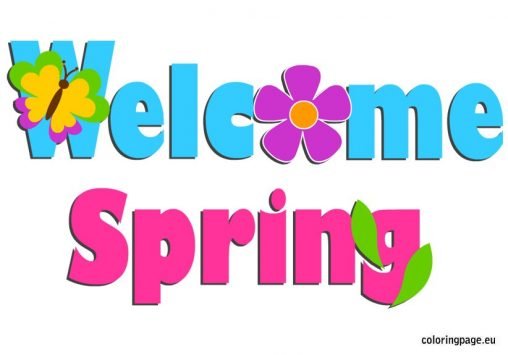 Welcome spring | Coloring Page