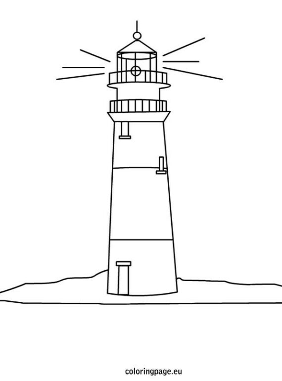 Lighthouse coloring page | Coloring Page
