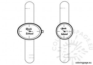 Back to School Crafts - Watches | Coloring Page
