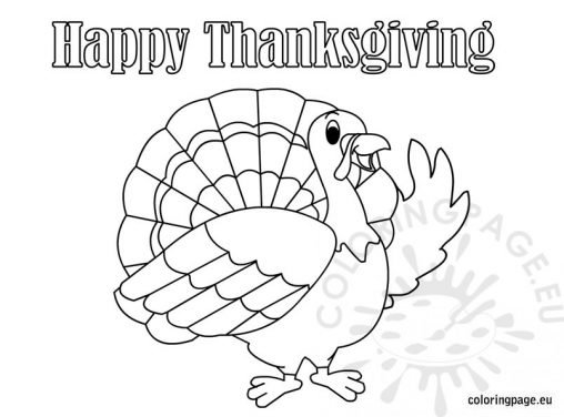 Thanksgiving Turkey | Coloring Page