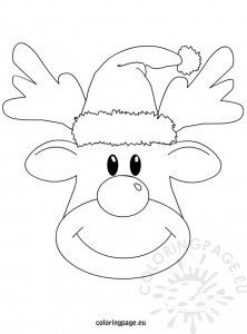 Reindeer Christmas printable | Coloring Page