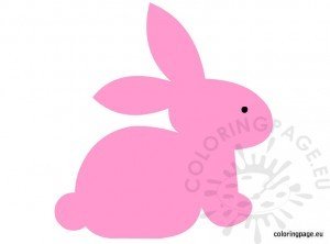 Bunny clip art | Coloring Page