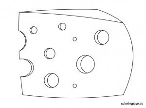 Cheese coloring page for kids | Coloring Page