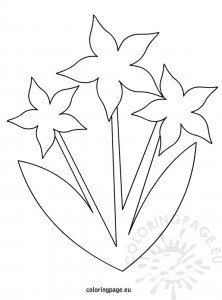 Flowers template | Coloring Page