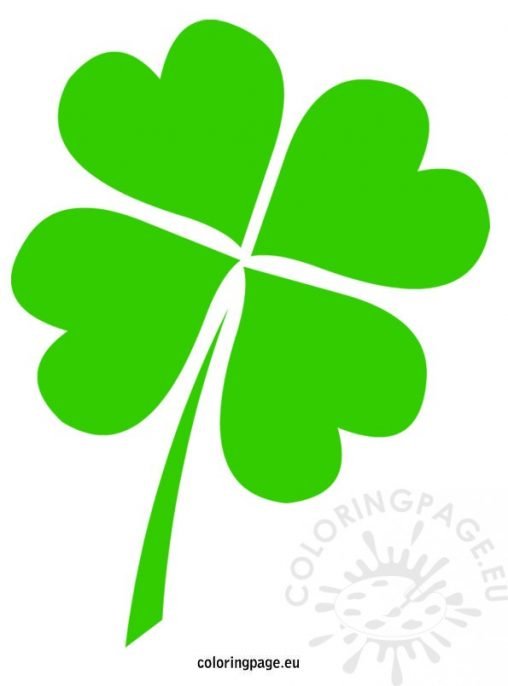 Saint Patrick's Day - 4 leaf clover | Coloring Page