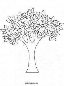 Spring Tree coloring | Coloring Page