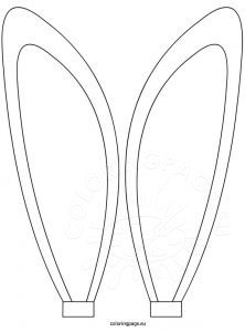 Bunny ears coloring sheet | Coloring Page