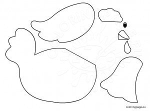 Chicken Crafts for Kids | Coloring Page