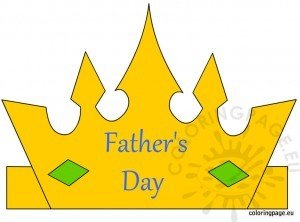 Father's Day Crown | Coloring Page