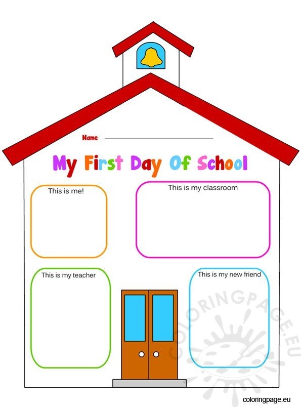 First Days Of School Activities Coloring Page First Days Of School Activities Coloring Page