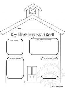 First Day Of School coloring page | Coloring Page