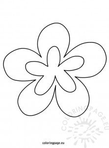 Printable flower shapes | Coloring Page