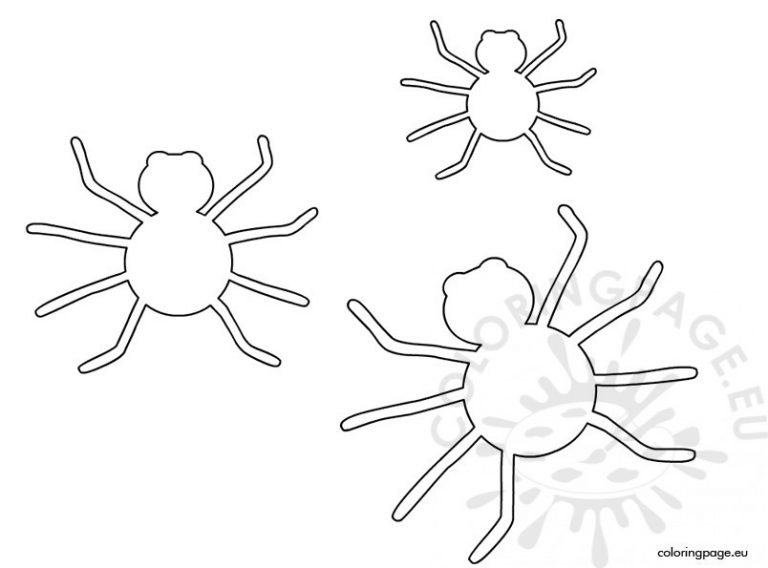 Halloween Spider template | Coloring Page