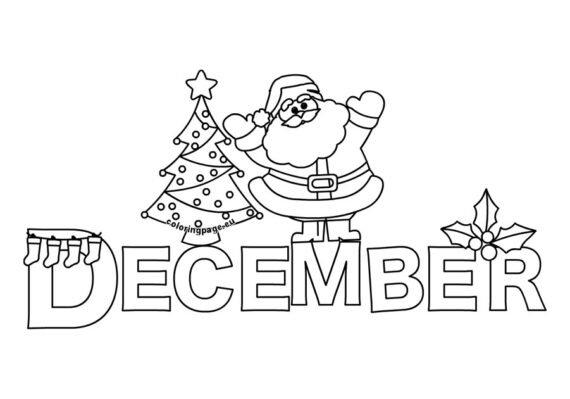 Written December | Coloring Page