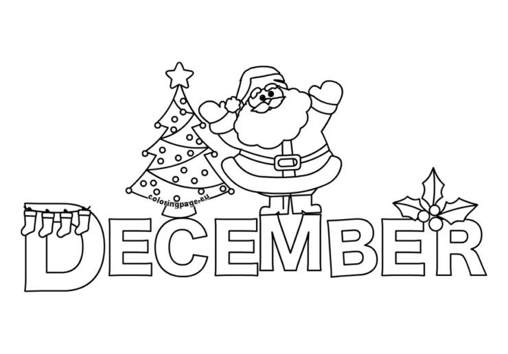 Written December | Coloring Page