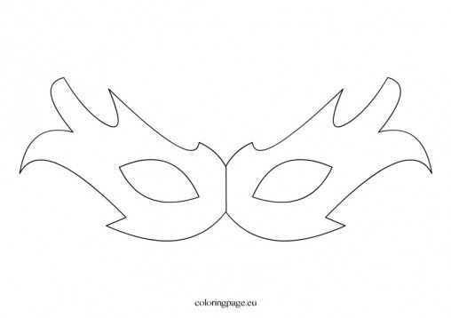 Carnival Mask | Coloring Page