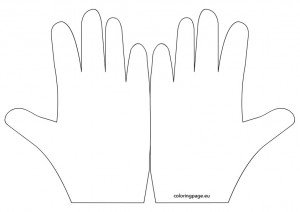 Hands Card | Coloring Page