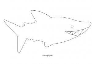 Shark template | Coloring Page