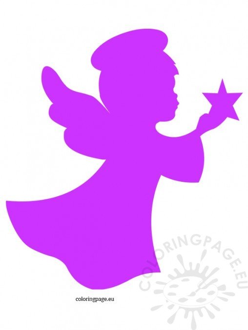Angel star | Coloring Page