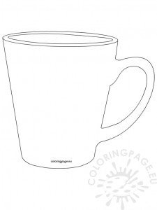 Mug template | Coloring Page