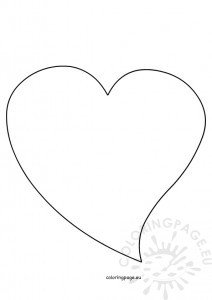 Valentine heart template | Coloring Page