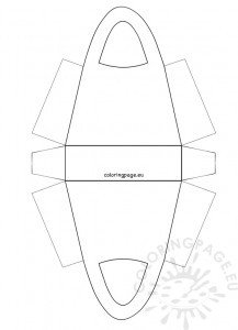 Mother's Day Crafts - Bucket bag template | Coloring Page