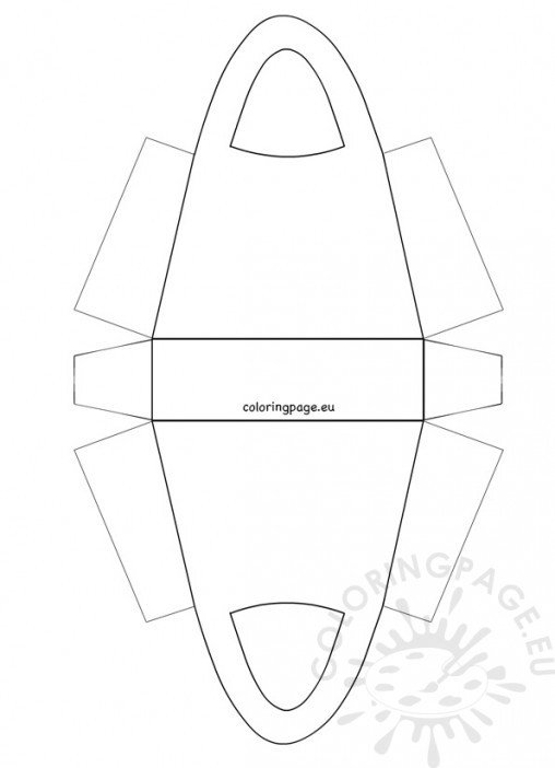 Mother's Day Crafts - Bucket bag template | Coloring Page