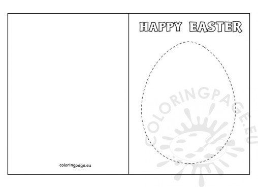 DIY Egg Easter Card ideas | Coloring Page