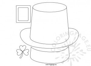 Leprechaun Hat Paper craft | Coloring Page