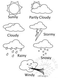 Weather Coloring Sheets Printables | Coloring Page