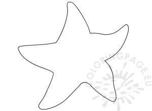 Ocean Animal Printable Starfish Template | Coloring Page