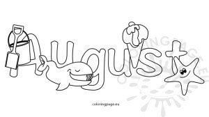 August month colouring pages for kids | Coloring Page