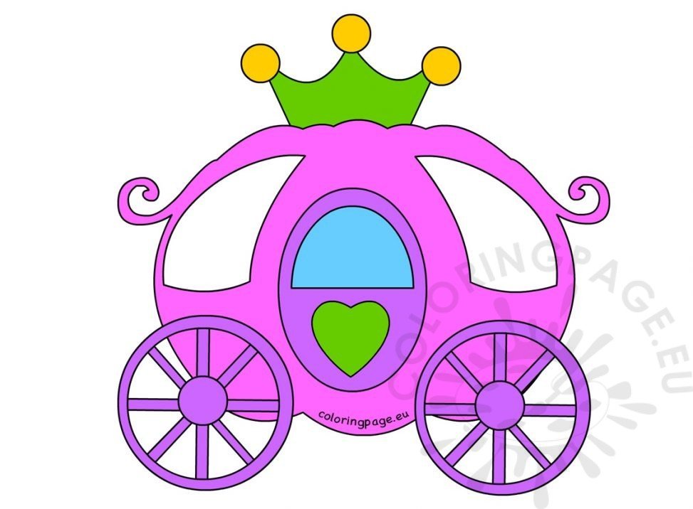 Pink Princess carriage Images | Coloring Page
