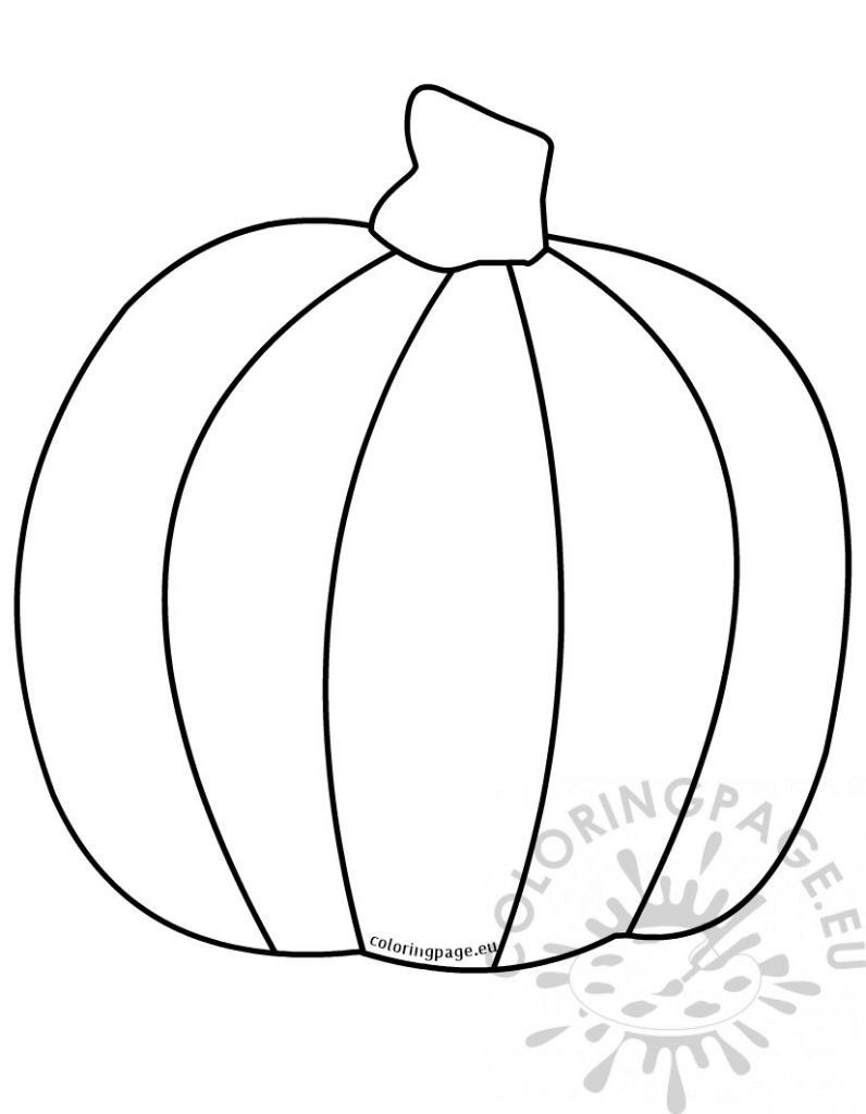 Autumn Pumpkin shape | Coloring Page