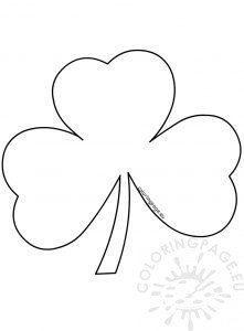 St. Patrick's Day Craft Paper Shamrock | Coloring Page