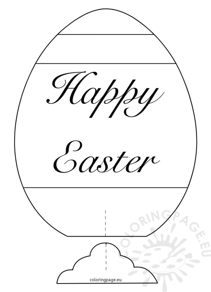 Happy easter egg coloring page | Coloring Page