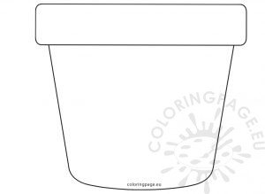 Printable flower pot pattern Mother's Day Card | Coloring Page