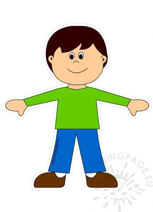 Printable Paper Doll Cut Out | Coloring Page