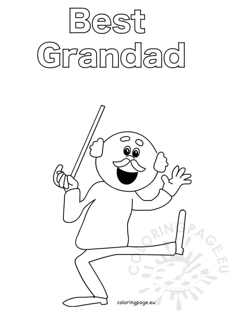 Best Grandad printable picture | Coloring Page