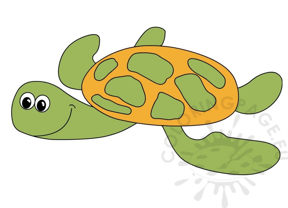 Sea animal Sea turtle clipart | Coloring Page