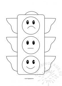 Traffic Light coloring page | Coloring Page