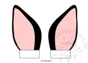 Black Cartoon Pattern Cat Ears printable | Coloring Page