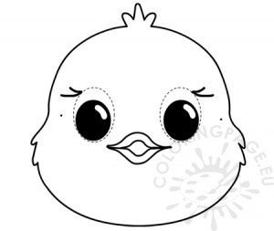 Easter chick mask template Animal masks | Coloring Page